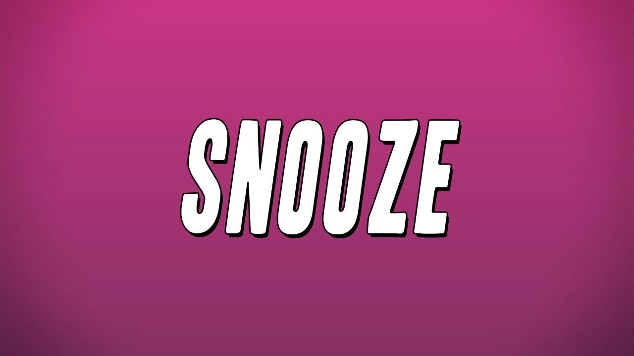 SZA - Snooze (Lyrics) - YouTube