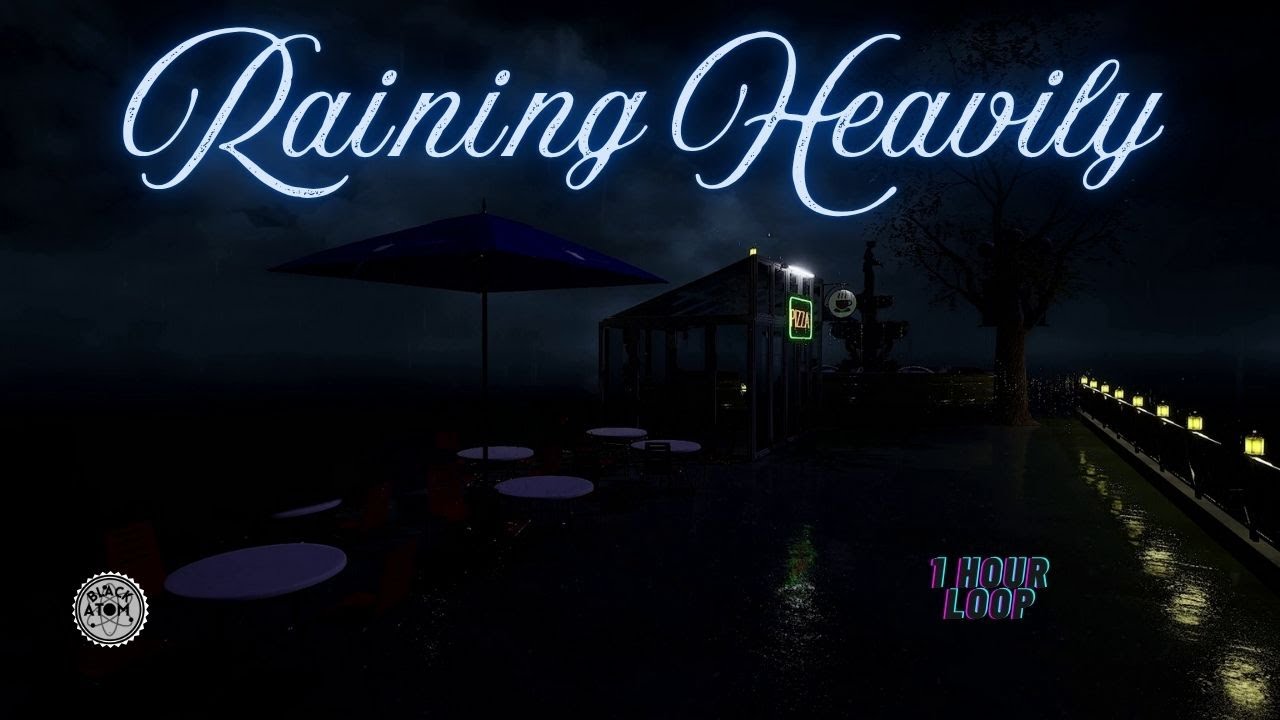 Heavy Rain Sounds for Sleep & Relaxation ⨀ 1 Hour Loopable Ambient Rainstorm - YouTube