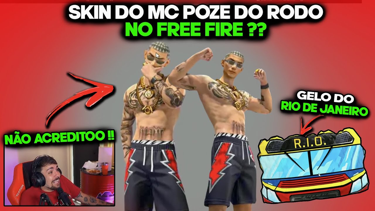 WEEDZÃO NÃO ACREDITOU NA SKIN DO POZE DO RODO QUE VAI CHEGAR NO FF,GELO ...