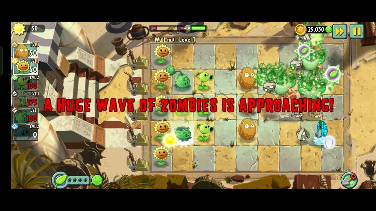 #plantsvszombies2 wall-nut level1in Game Pvz2 Undated 2025 - YouTube