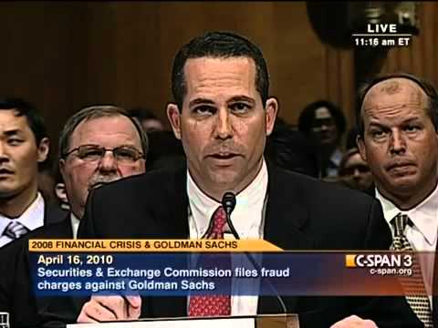 Sen. Carl Levin grills Goldman Sachs Department Head Dan Sparks. \