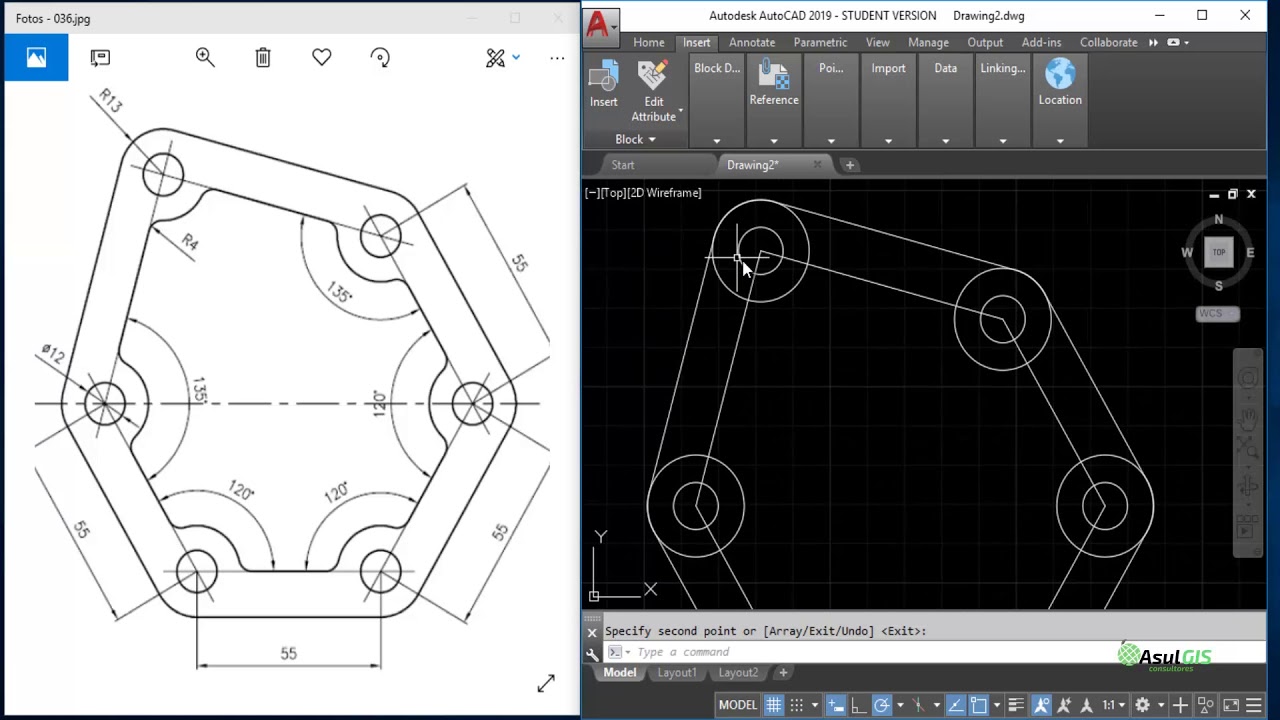 Ejercicios Prácticos 2 - Especialista en AutoCAD - YouTube