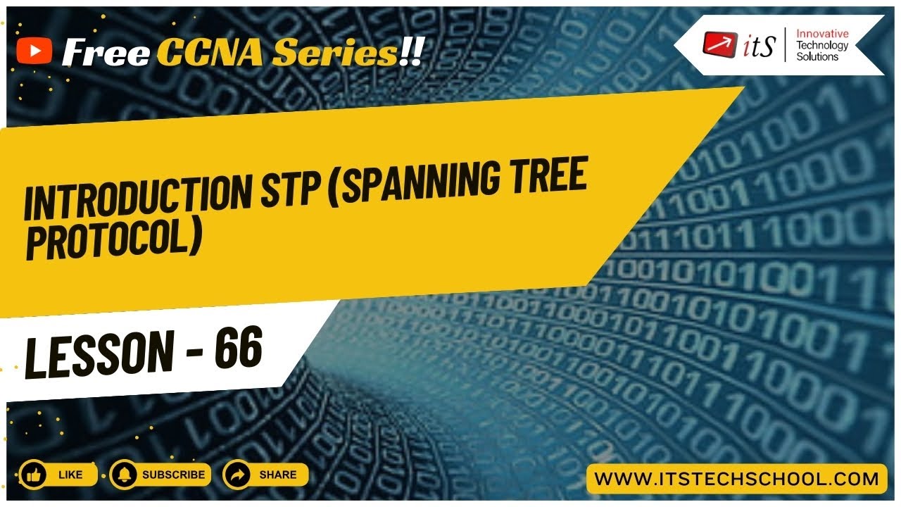 Lesson 66 Learn Ccna Introduction Stp Spanning Tree Protocol