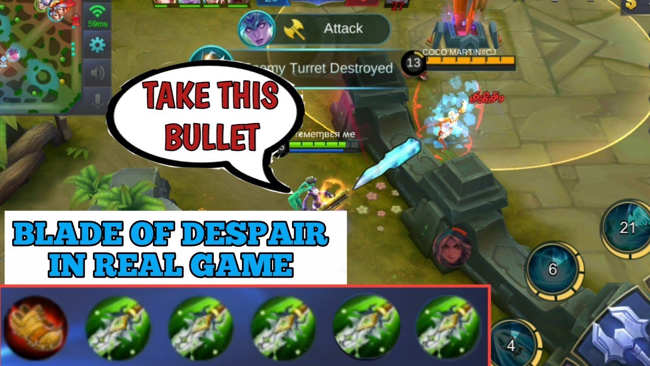 BLADE OF DESPAIR TROLL BUILD | 1 HIT BUILD | MOBILE LEGENDS - YouTube