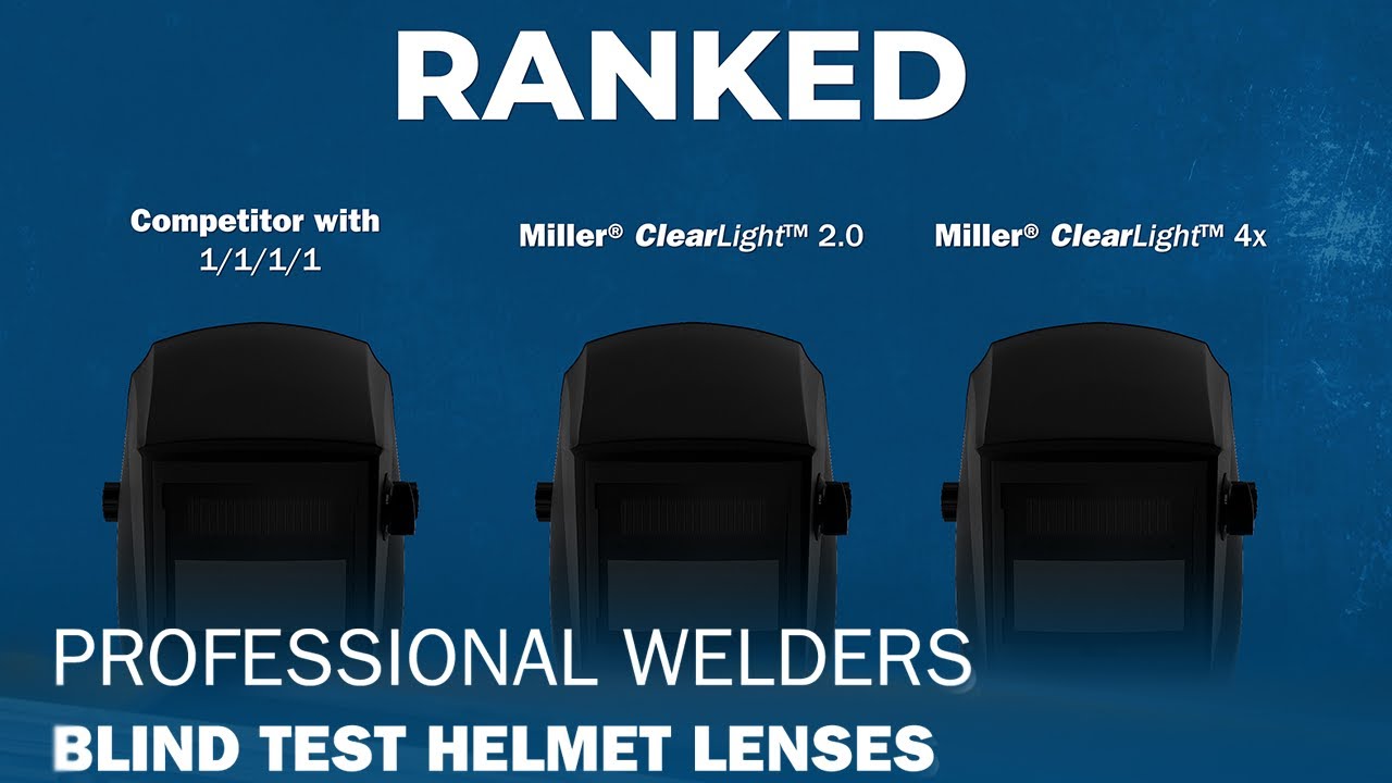 Professional Welders Blind Test Welding Helmet Lenses - YouTube