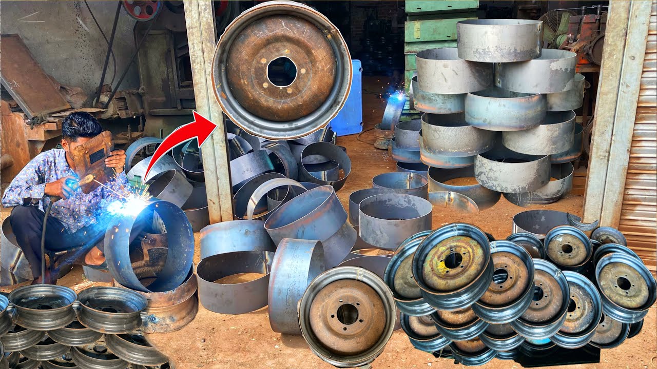 Amazing Modern Car 🚗 Wheel Mass production Factory || How to manufacture Car Wheels 🛞 process ...