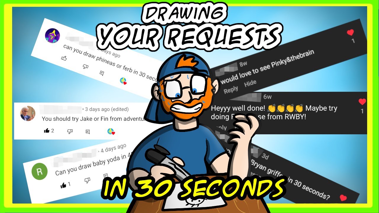 Drawing Your Requests from the Comments in 30 Seconds - YouTube