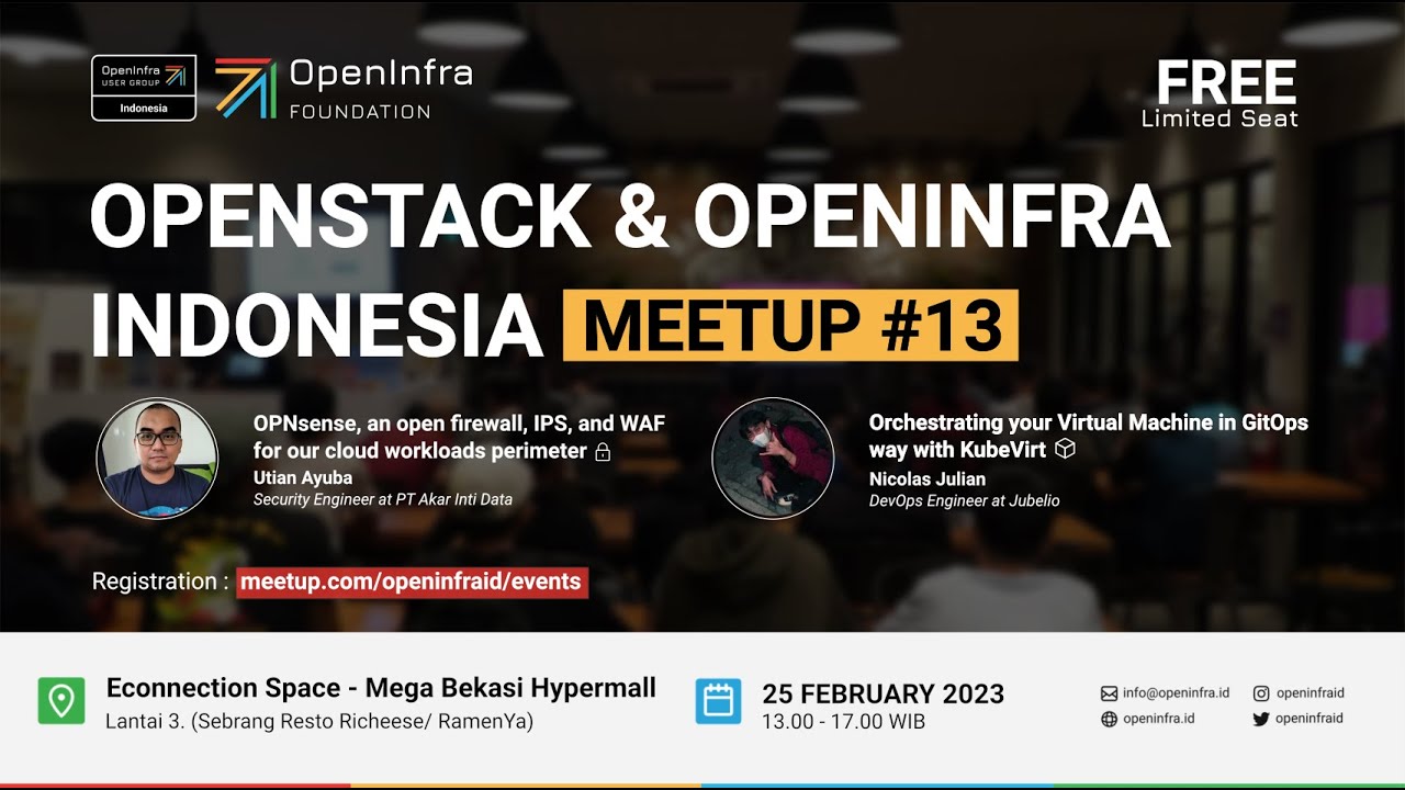 🔴LIVE - OpenStack & OpenInfra Indonesia Meetup #13 - Bekasi - YouTube