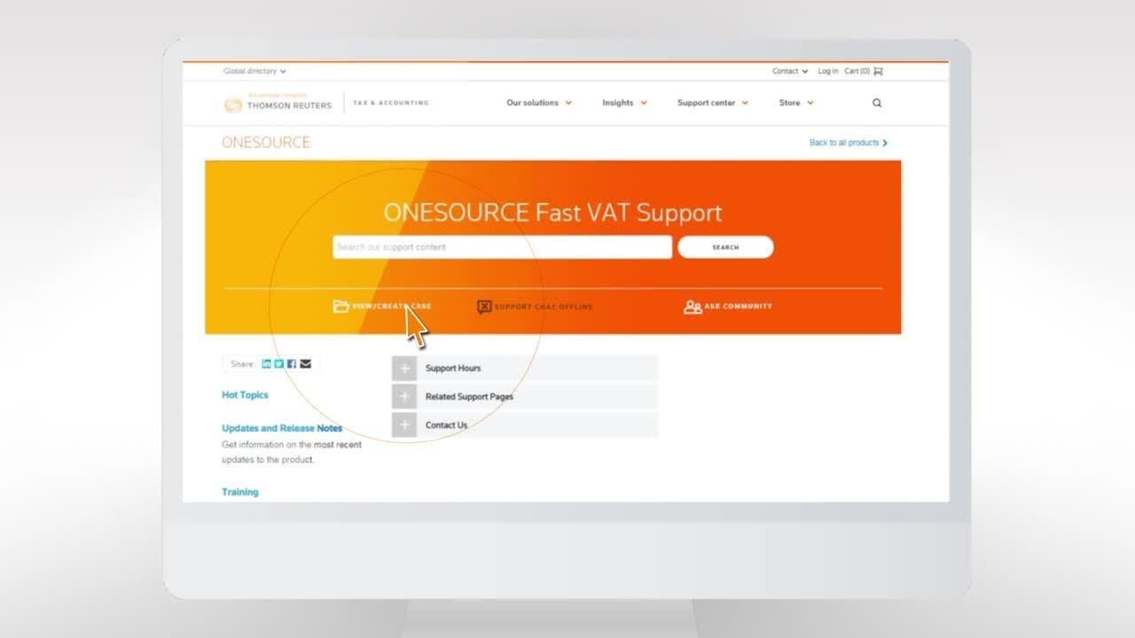 ONESOURCE Fast VAT: Contact Support - YouTube