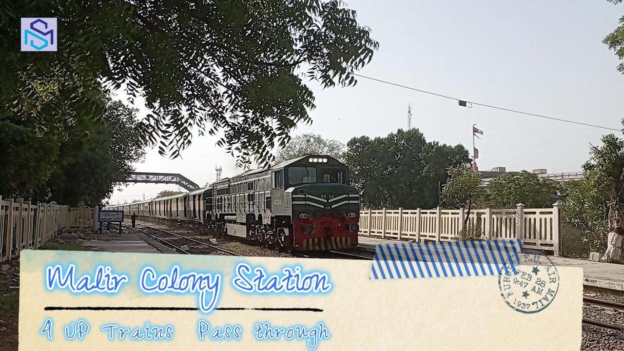 Malir Colony Station 4 UP Train Passes in 1 Video - The Rail Spotter ...