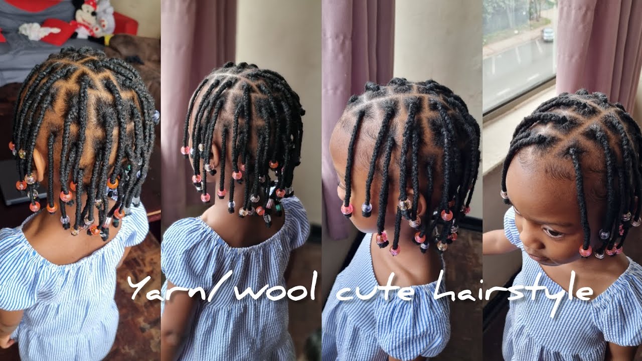 yarn hairstyle | wool hairstyle | kids hairstyle | protective hairstyle ...