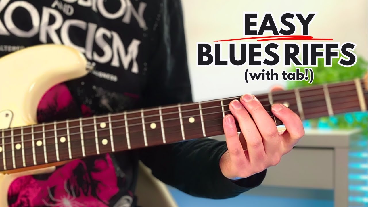 5 EASY Blues Riffs (with tabs!) - YouTube