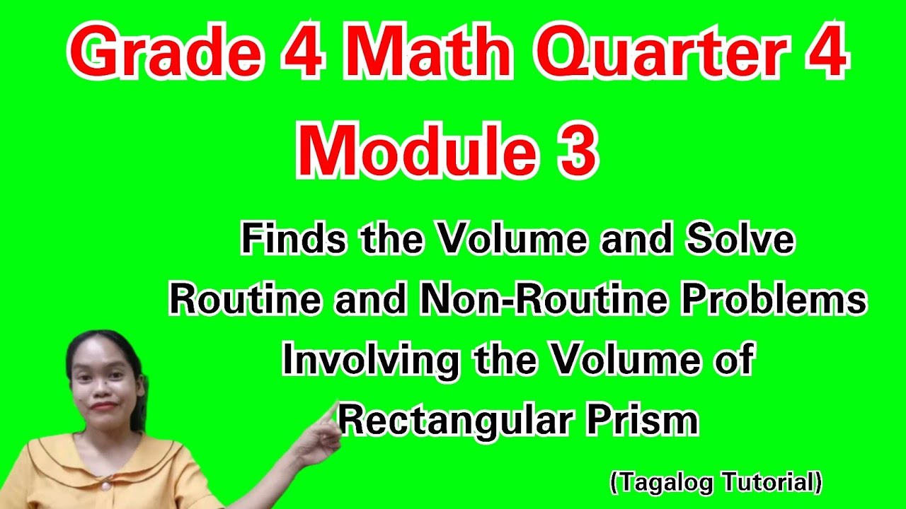 Finds the Volume and Solve Problems Involving Volume of Rectangular ...