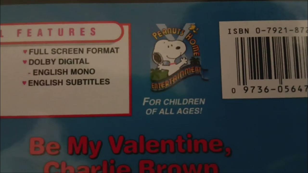 Be My Valentine, Charlie Brown DVD Review. - YouTube
