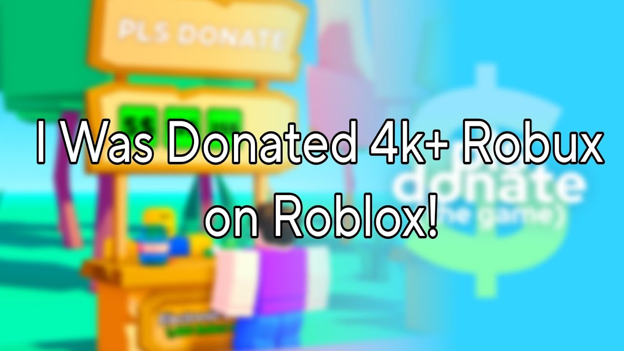 I Was Donated 4k+ Robux on Roblox! 😱(REACTION/VOICE REVEAL) - YouTube