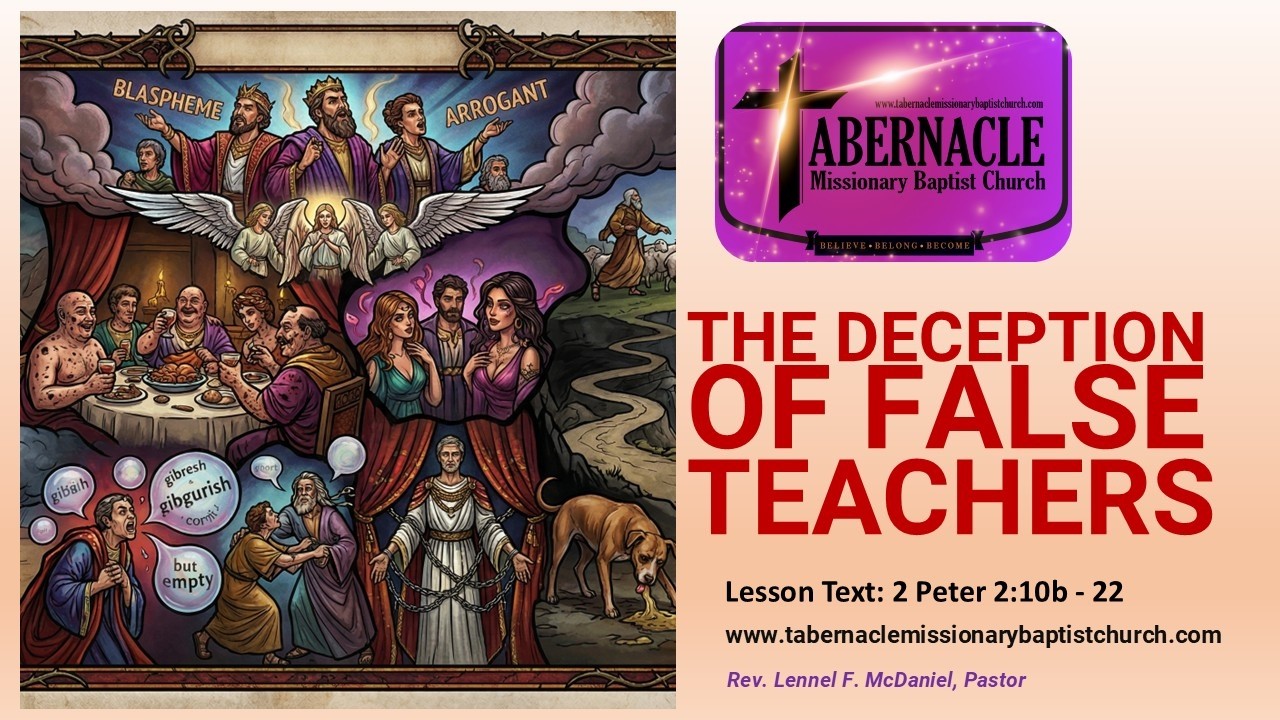 The Deception of False Teachers | 2 Peter 2:10b–22 | Sunday School ...