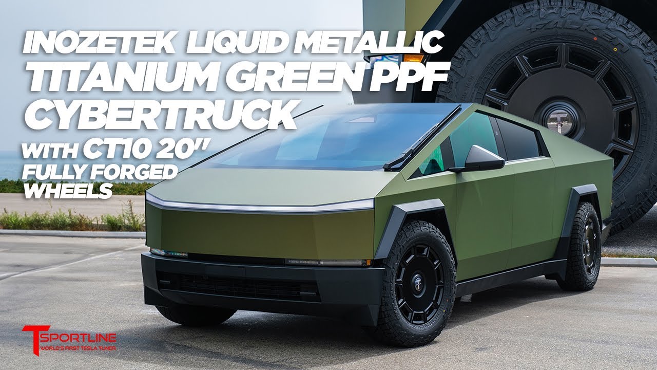NEW Cybertruck Colored PPF Hits! Inozetek Frozen Matte Liquid Metallic ...