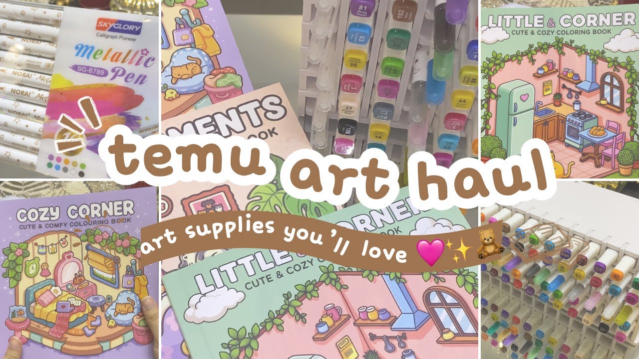 Temu Art Haul | Aesthetic & Affordable Art Supplies Unboxing 🛍️ #temu # ...