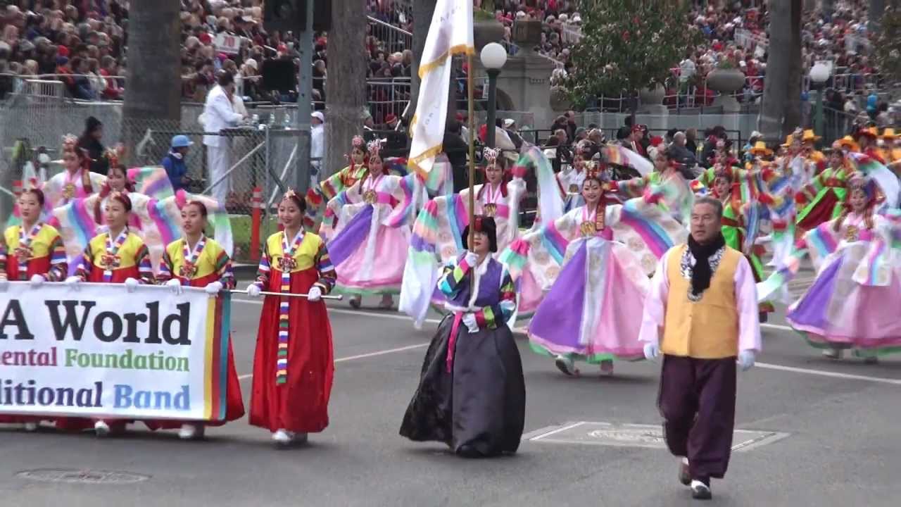 PAVA World Korean Traditional Band - 2013 Pasadena Rose Parade - YouTube
