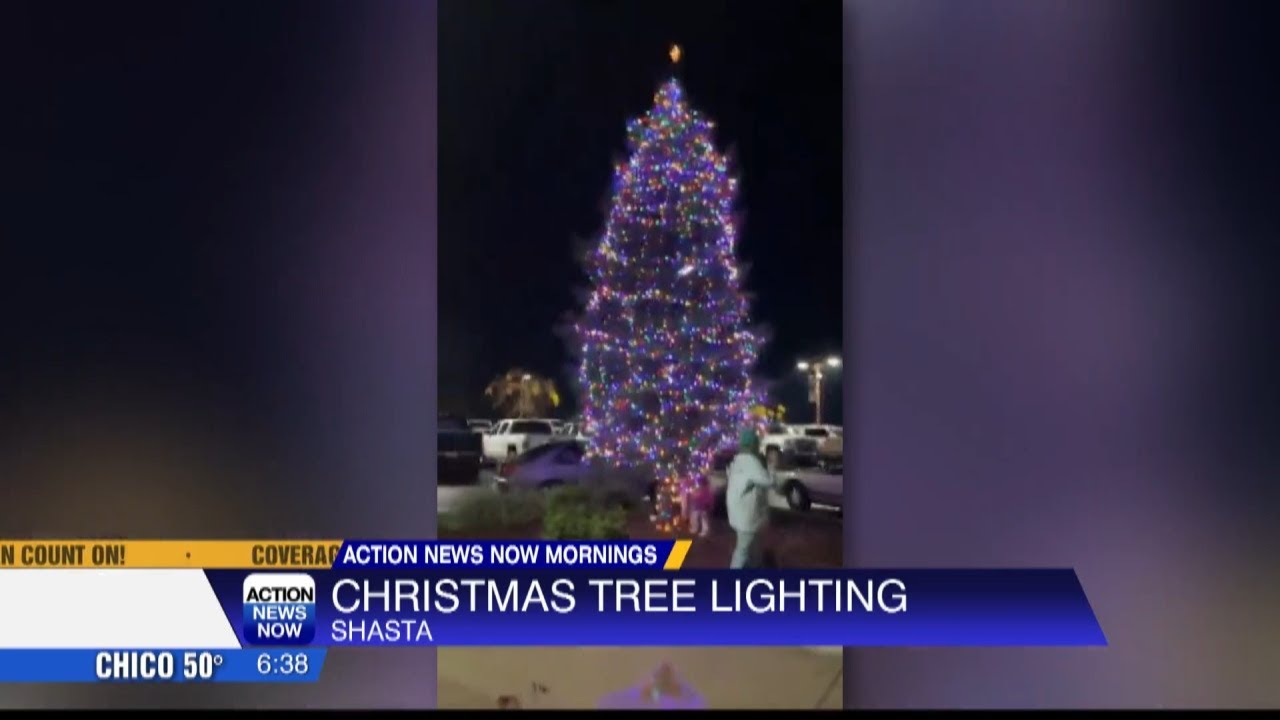 City of Shasta Lake holds third annual Christmas tree lighting - YouTube