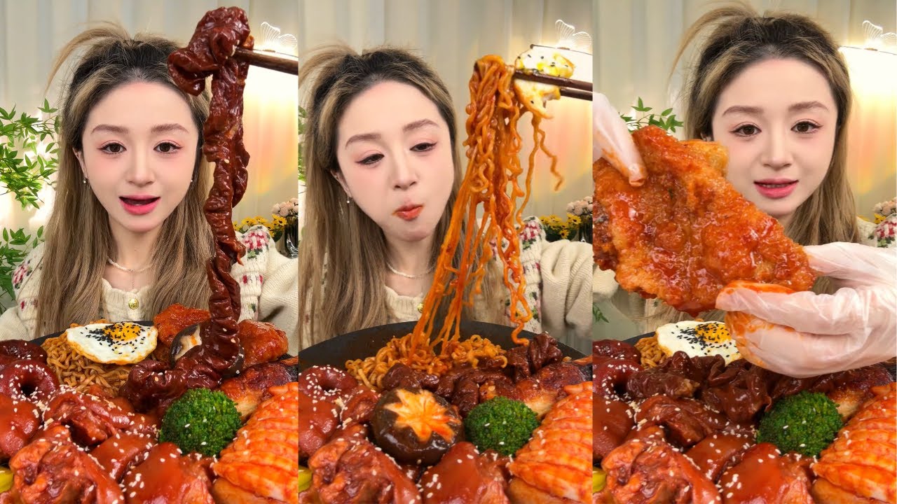 Spicy Noodles🔥🔥 / Spicy Food🌶️ASMR🍴MUKBANG / Eating Show Challenge ...