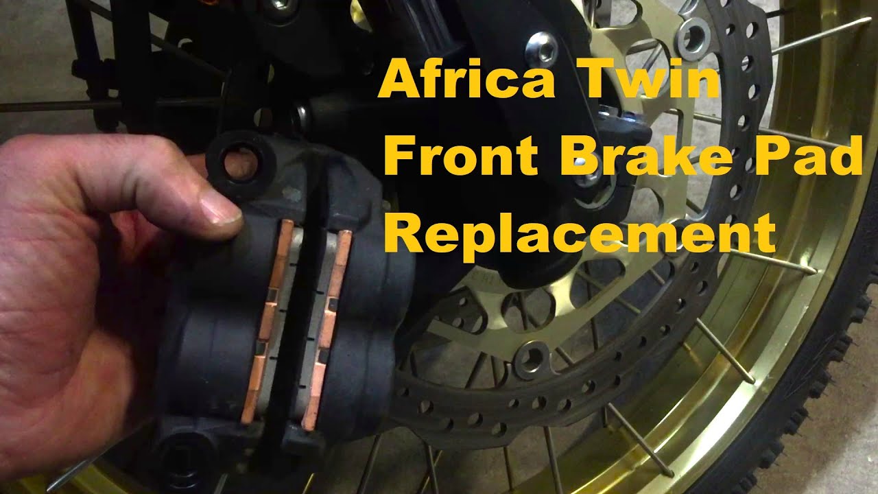 Africa Twin Front Brake Pad Replacement - YouTube