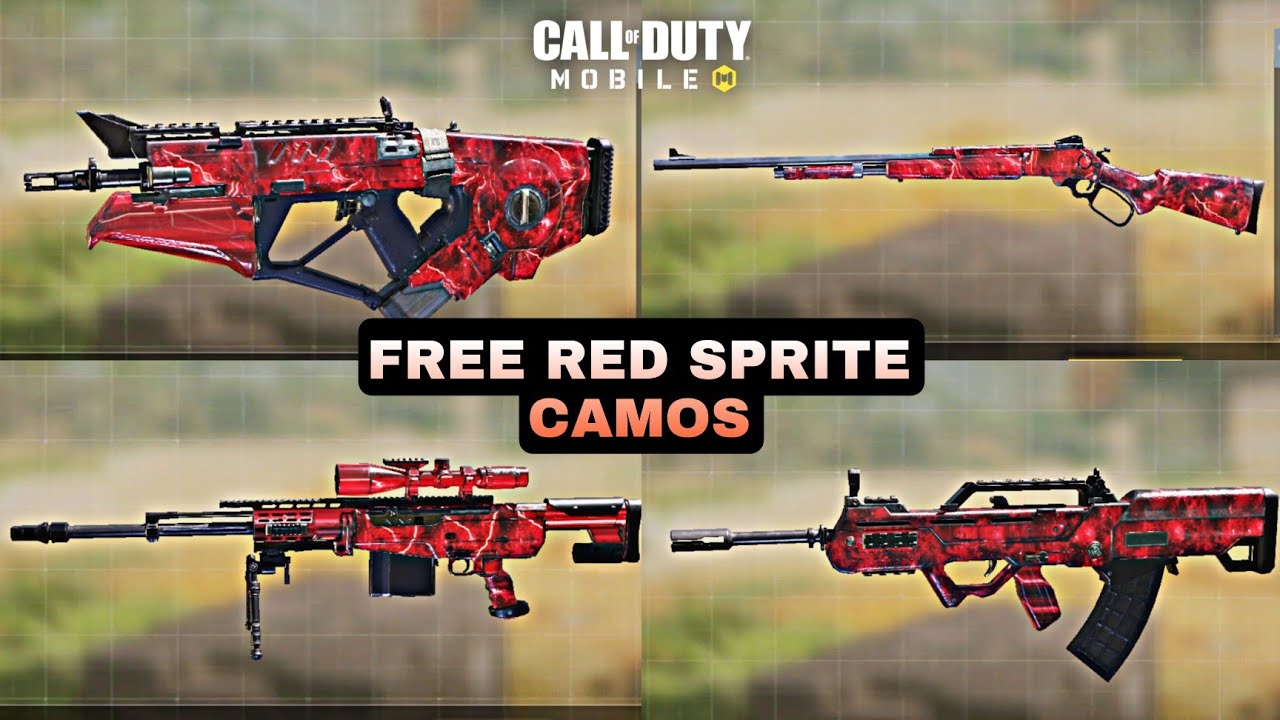 Free S3 Red Sprite Camos in Call Of Duty Mobile COD MOBILE - YouTube