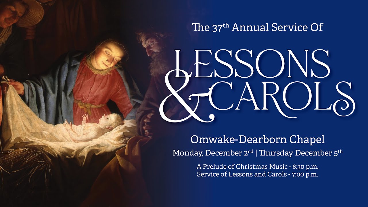 37th Annual Service of Lessons & Carols at Catawba College - YouTube