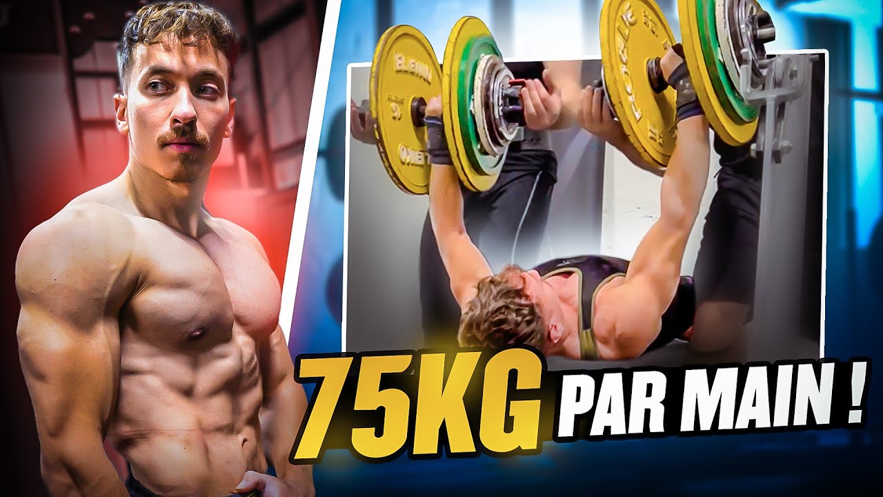 75KG PAR MAIN AUX HALTERES ?! (je pèse 69kg) - YouTube