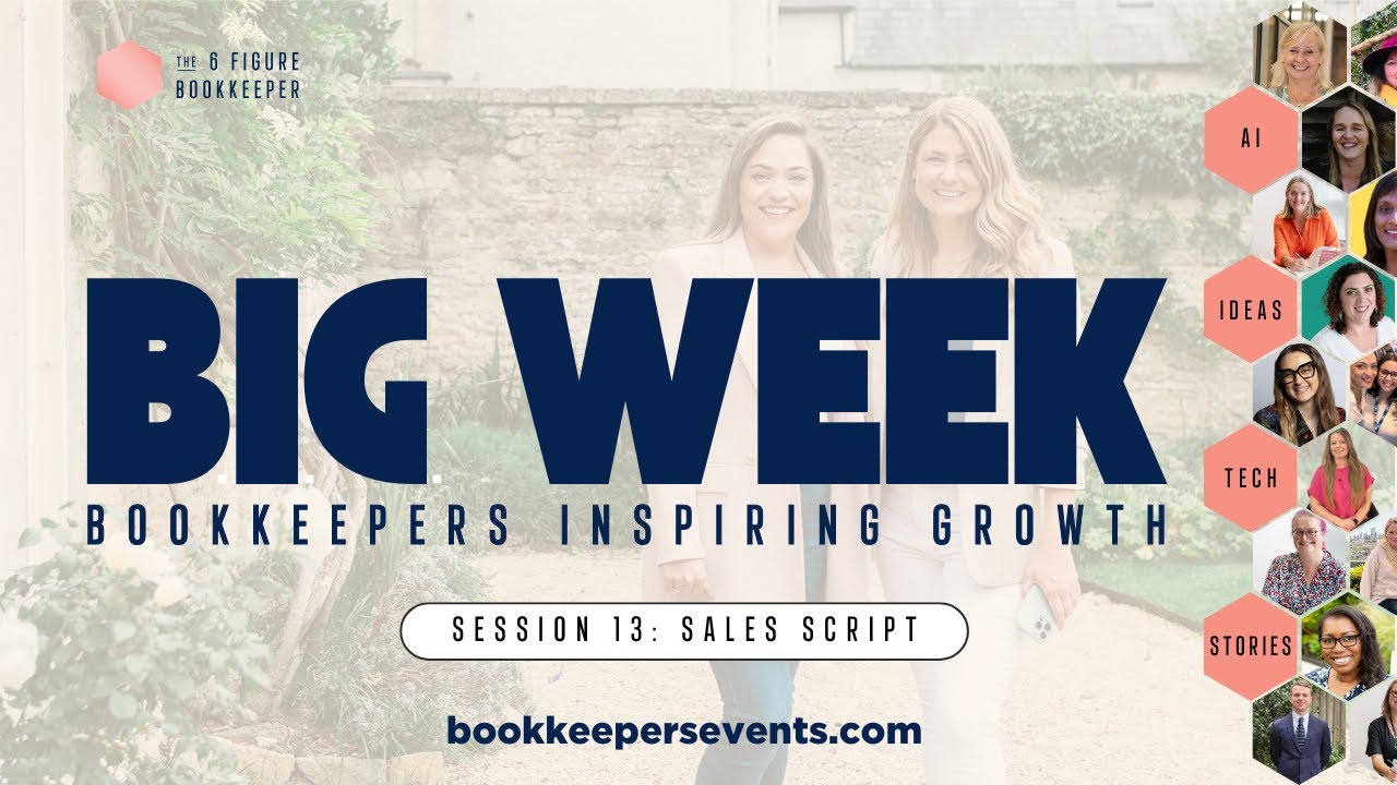 B.I.G. Week Session 13 Discovery Call (BOOKKEEPER SALES CALL SCRIPT Book Keeper Book Keeping ...