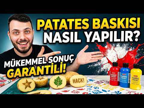 Patates Baskısı Nasıl Yapılır? Okul ve Ev İçin Eğlenceli Etkinlik