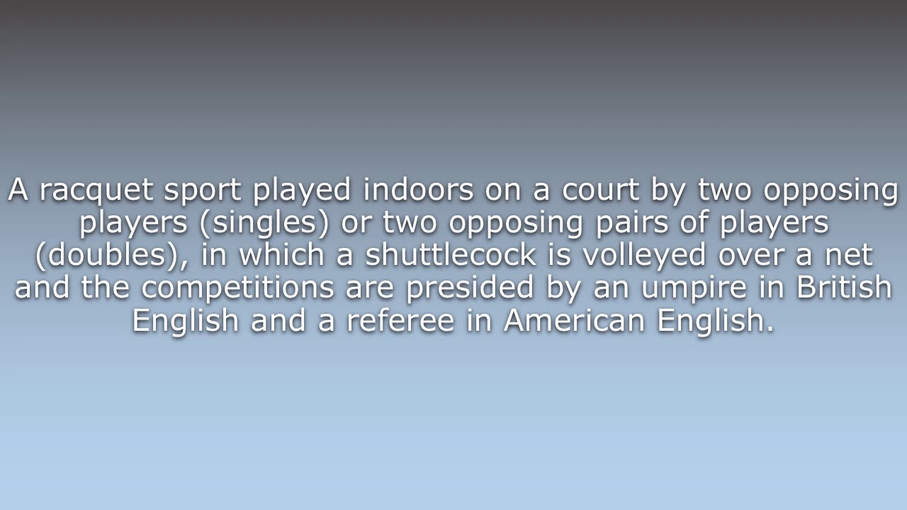 What Does Badminton Mean YouTube what-does-badminton-mean-youtube