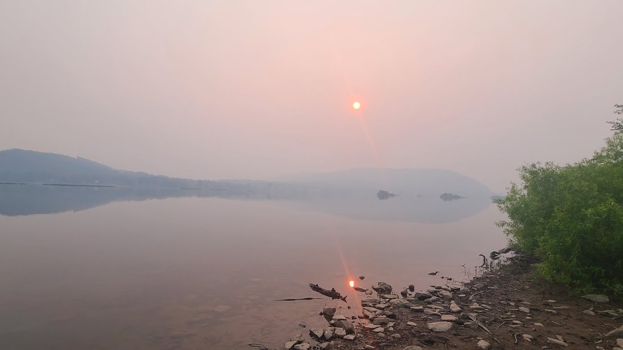 Smoke Filled Skys Over Central Pennsylvania - YouTube
