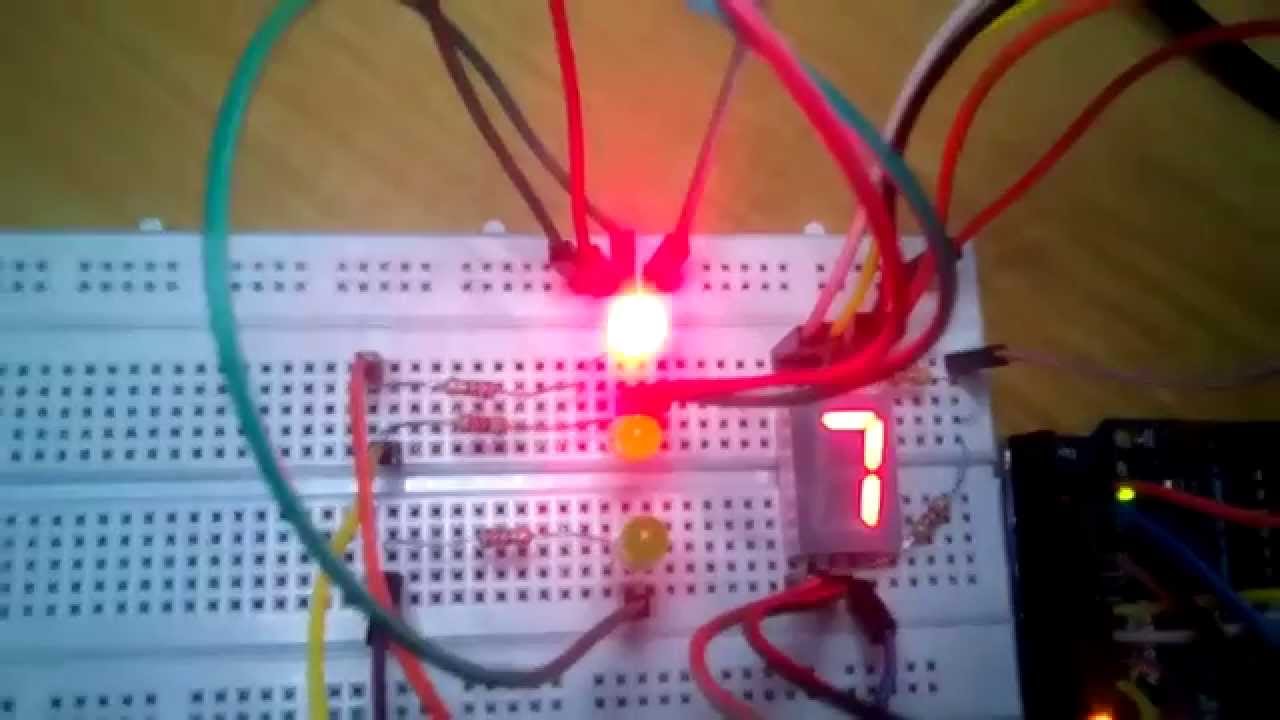 Traffic Light With Seven Segment Using Arduino Youtub