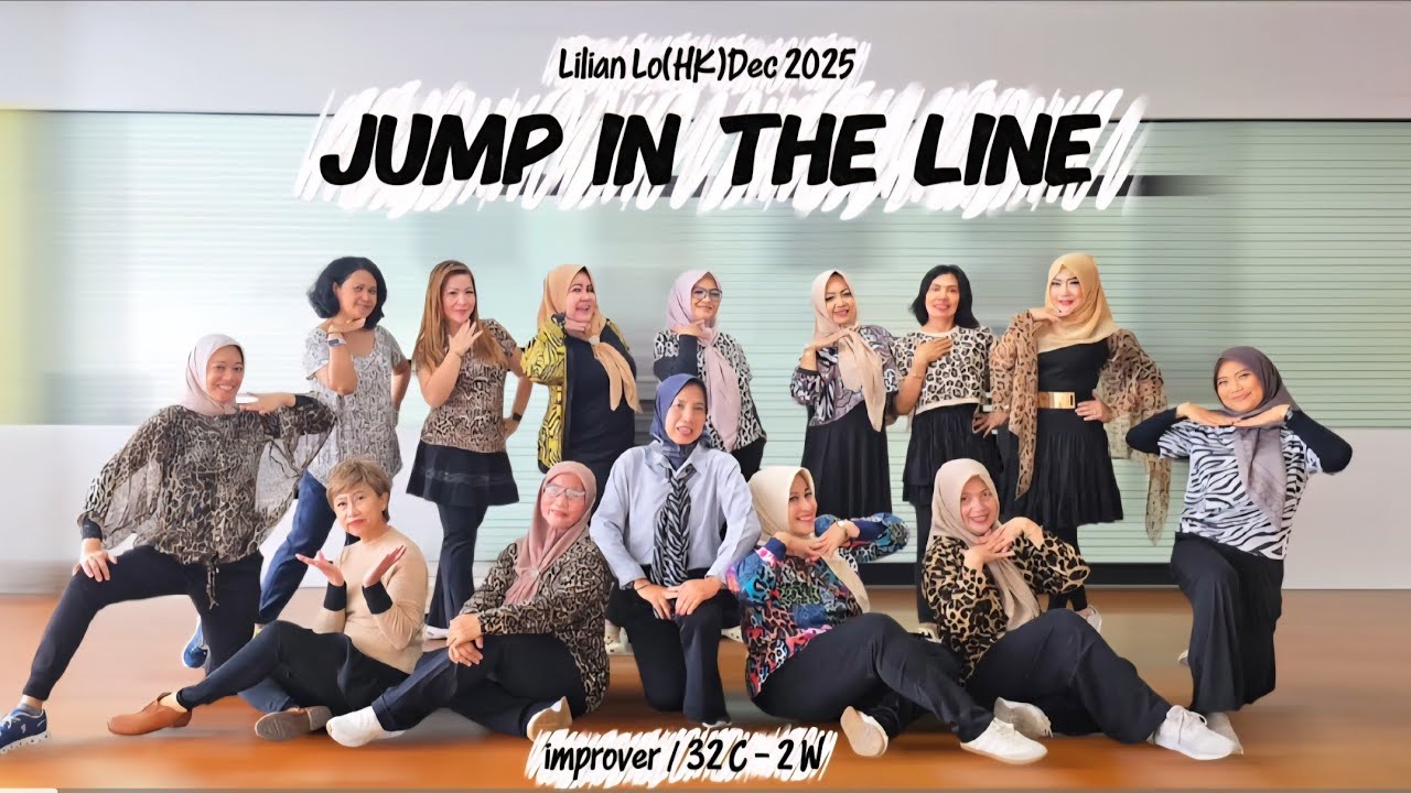 Jump In The Line linedance || Lilian Lo(INA)Dec 2025 || improver ...