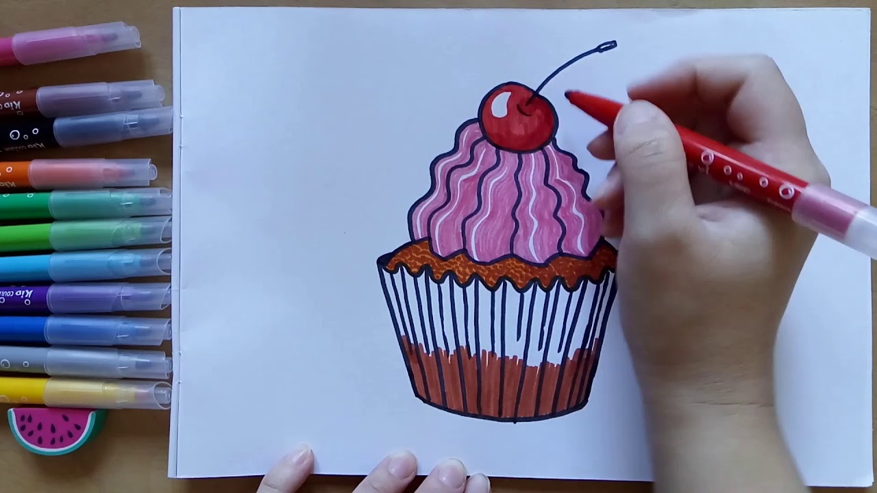 Как нарисовать скетч кекс Youtube