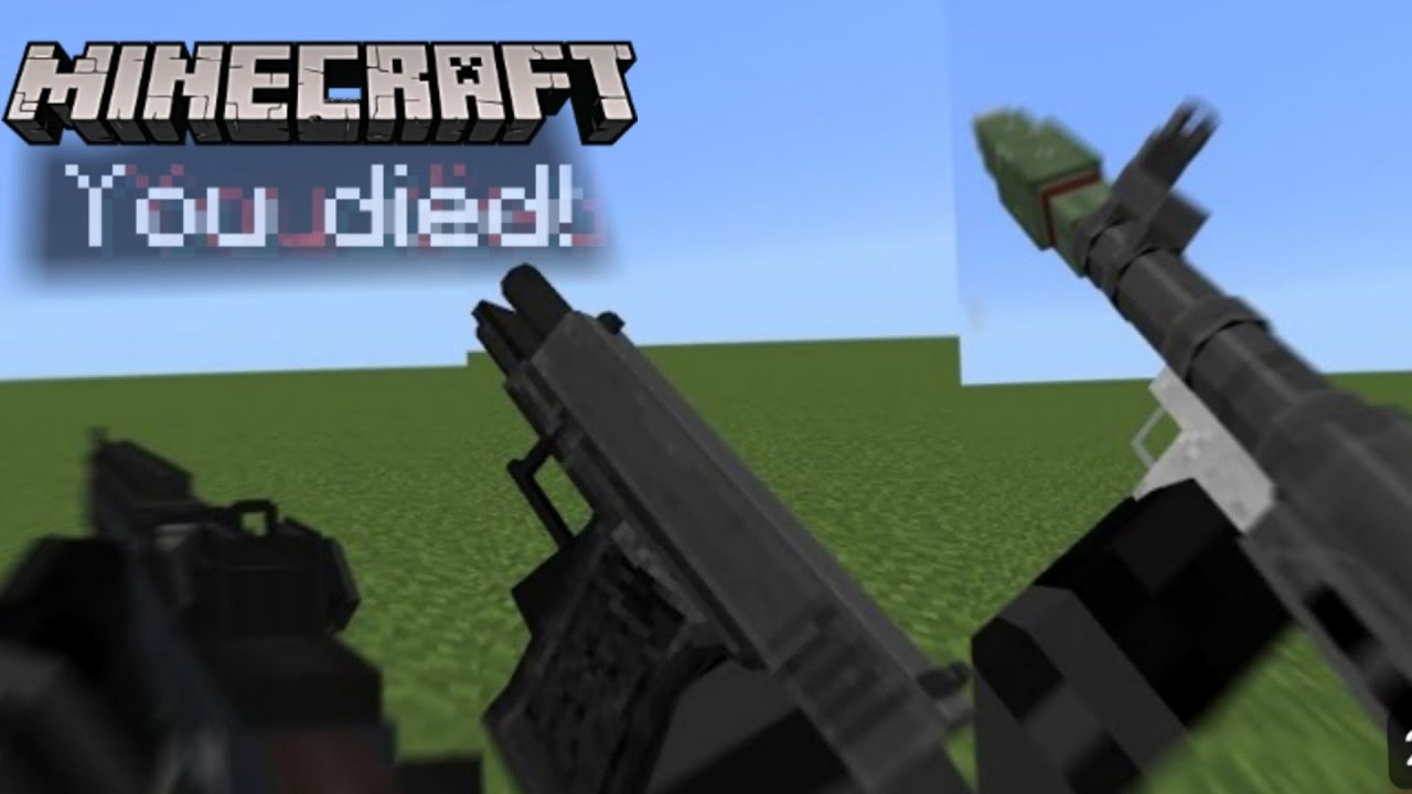 Blessed Guns Addon 1.4 Showcase | 3D Guns Addon for Minecraft bedrock ...