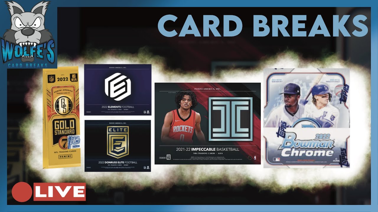 Wolfe's Card Breaks Live Group Breaks - YouTube