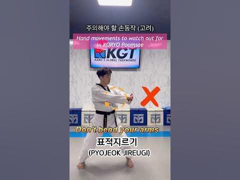 주의해야할 손동작 ‘고려품새’(표적지르기)Hand movements to watch out for in KORYO Poomsae*PYOJEOK JIREUGI #서울성인태권도 ...