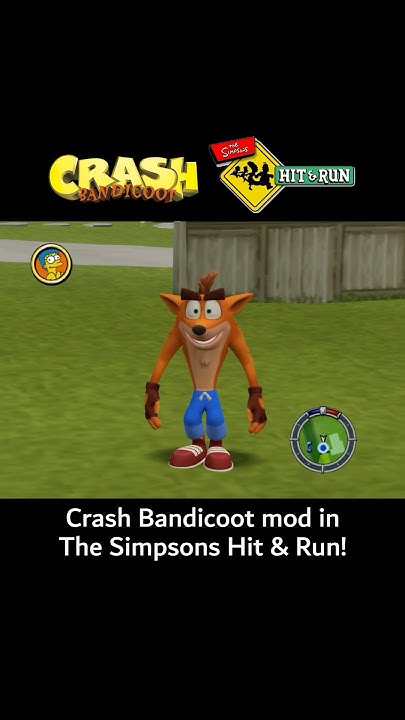 Crash Bandicoot Mod in the Simpsons: Hit & Run! | #CrashBandicoot #TheSimpsons - YouTube