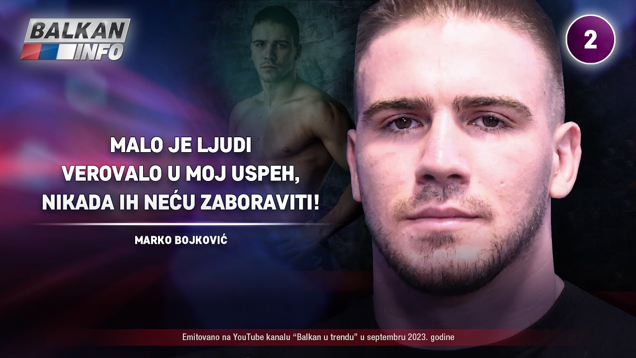 INTERVJU: Marko Bojković - Malo je ljudi verovalo u mene, nikada ih ...