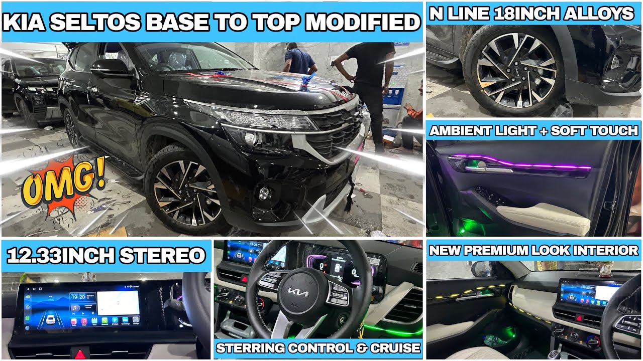KIA SELTOS STK MODIFIED 🔥 N-LINE ALLOYS 18inch FULL BASE TO TOP WITH ...
