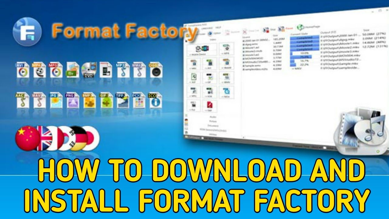 How to Download Format Factory and install | All in one video, Audio ...