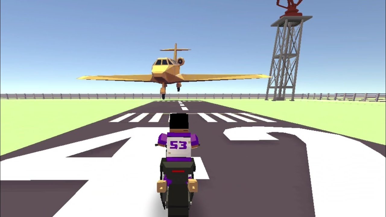 Blocky Moto Racing: Unlock all Skins and Moto | Top Speed on Airport ...
