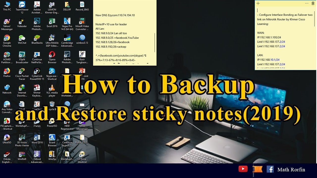 How To Backup And Restore Sticky Notes 2019 On Windows 10 YouTube How To Backup And Restore Sticky Notes 2019 On Windows 10 YouTube