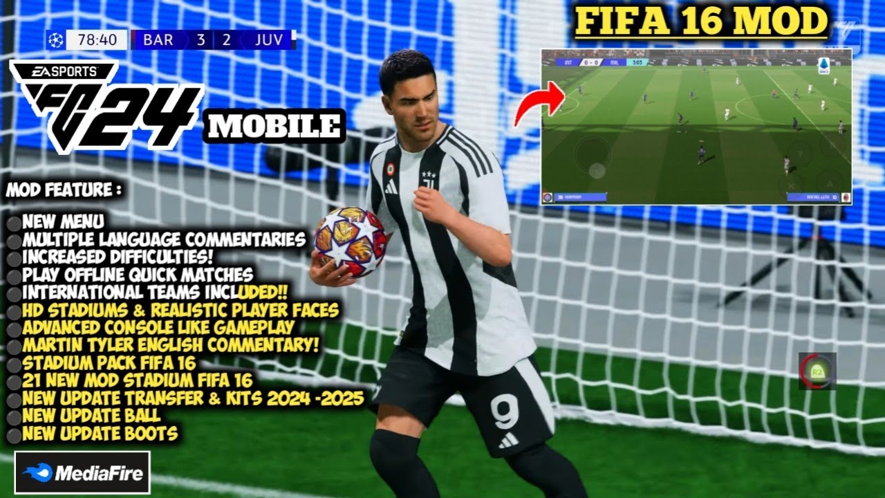 FIFA 16 MOD FIFA 24 MOBILE FULL DATA UPDATE TRANSFER & KITS 24/25 BEST ...