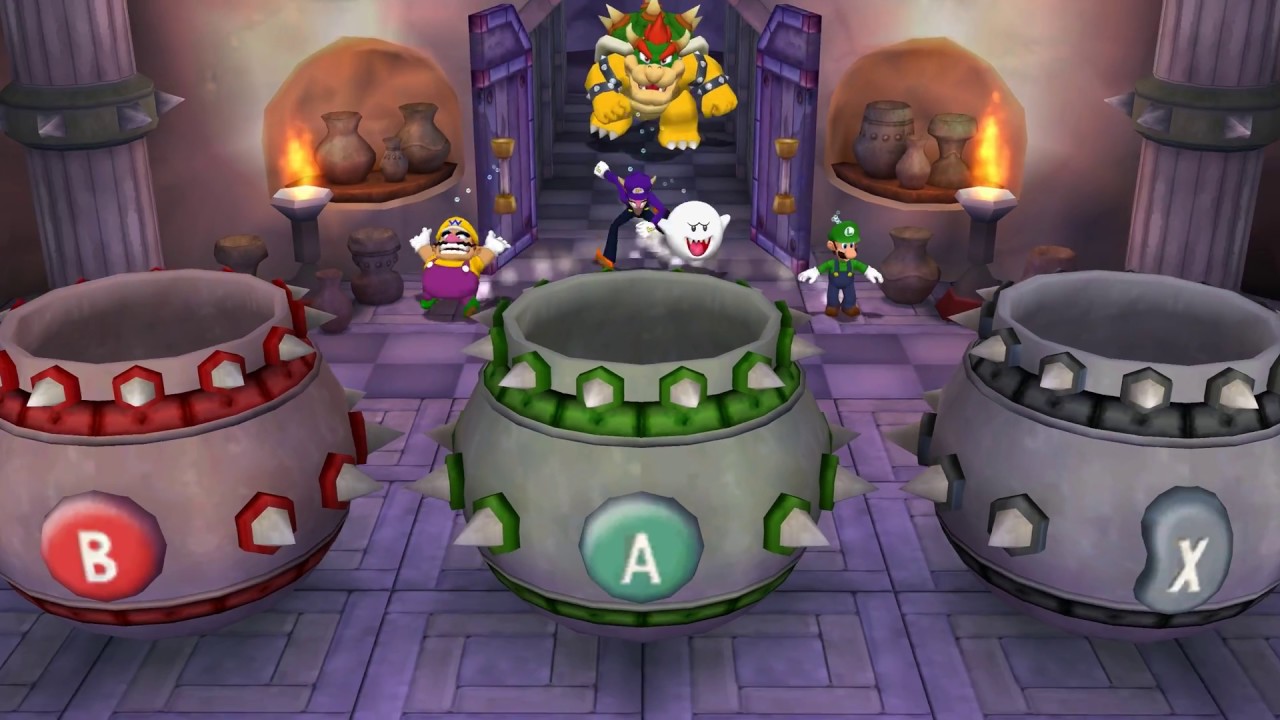 Mario Party 5 minigame: Scaldin' Cauldron 4 player 60fps - YouTube