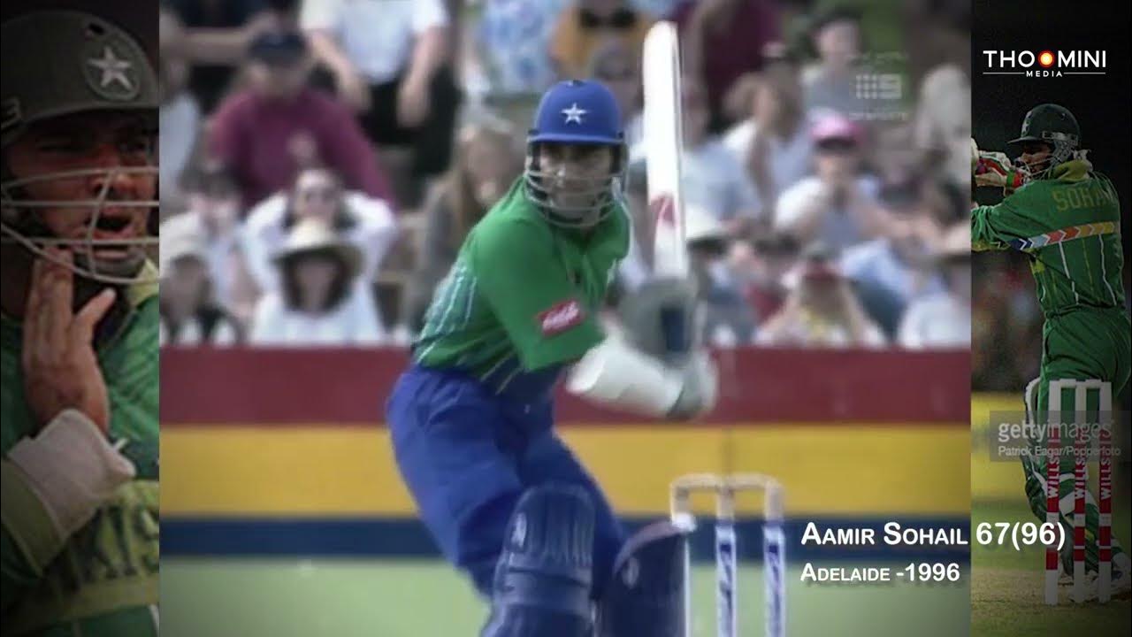 Aamir Sohail 67(96) Aus 1996 Adelaide - YouTube