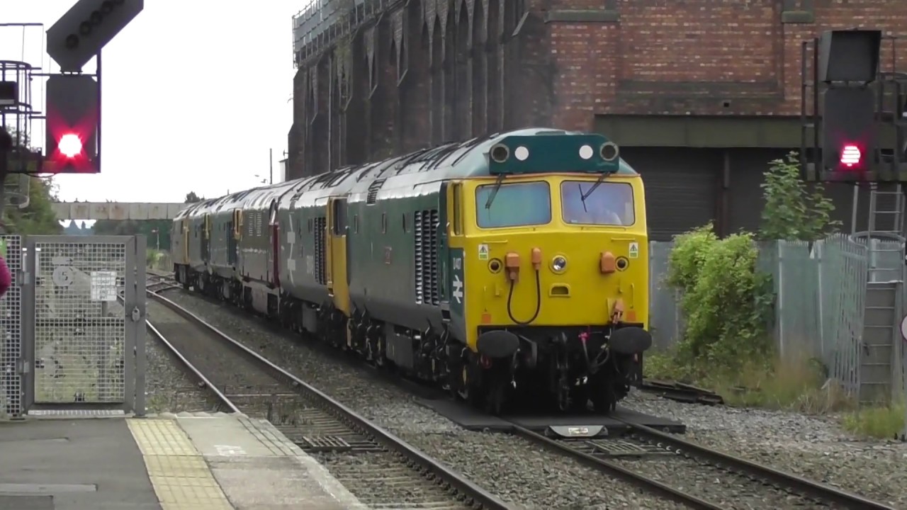 2017 - D821 on SVR Convoy & WCR Class 57 Tour. - YouTube