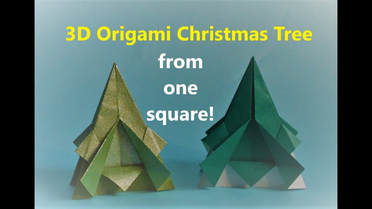 Origami Christmas Tree - YouTube